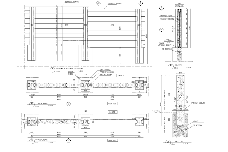 Precast fence -Boundary wall. – AIGdesigns.com