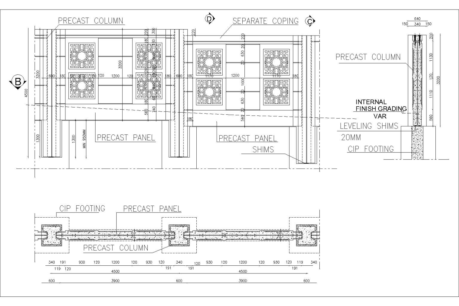 Precast fence -Boundary wall. – AIGdesigns.com